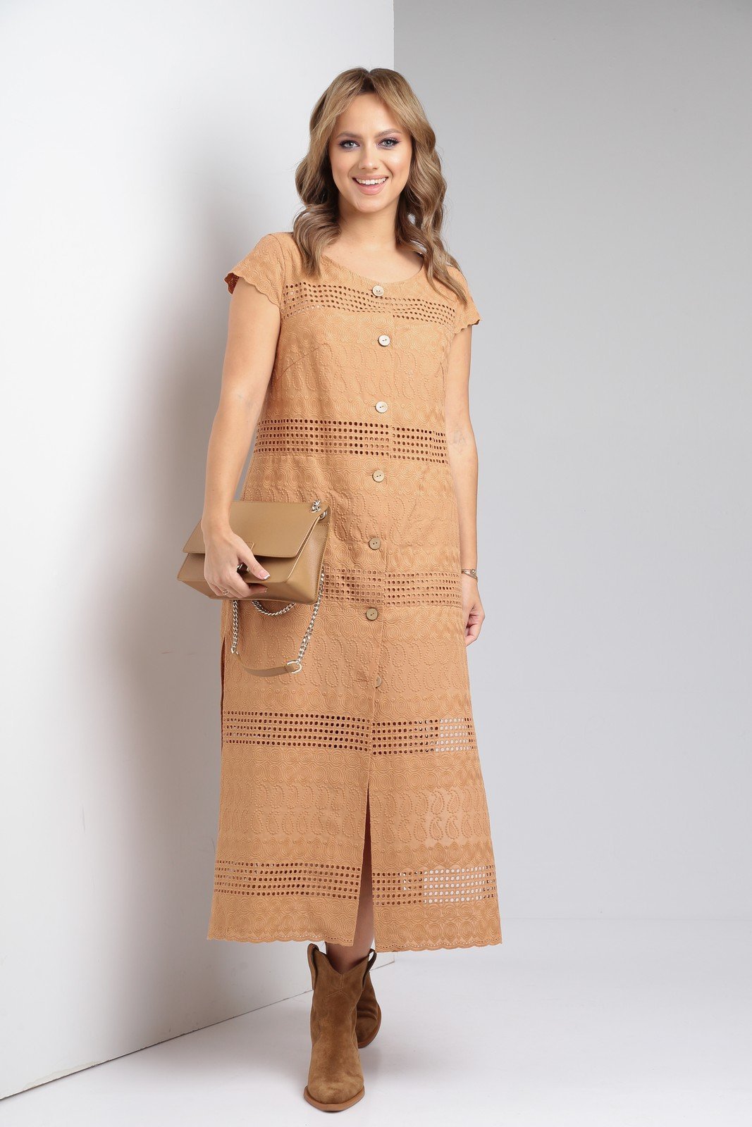 Платье 7801 бежевый Tvin купить в интернет магазине | в наличии